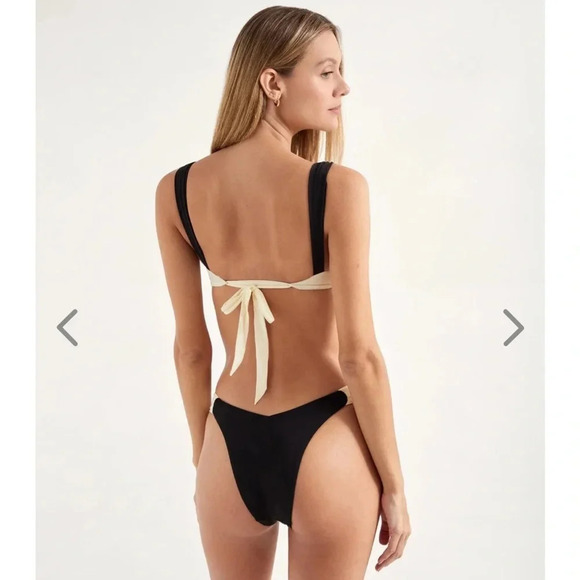 Oneone | Swim | Nwt Oneone Swimwear Set Bikini Black White Cape Amanda Cecilia New Swimsuit ...